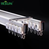 China 19ft Double Curved Curtain Track Aluminium Ceiling Mount Bendable for sale