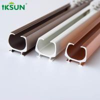 China Aluminium 6063 Ceiling Hung Curtain Rail , Straight Curtain Track Electrophoresis Finish for sale