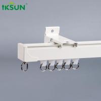 China 22x22mm Ceiling Mounted Curtain Rail Extendable With White Black Color for sale