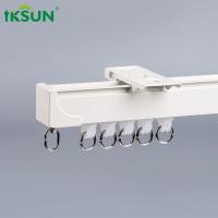 China Smooth 0.8mm Aluminium Curtain Track Extendable Ceiling Installation for sale