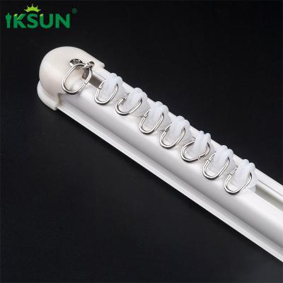 China Multifunctional Aluminium Curtain Channel , White Ceiling Curtain Track For Hotel for sale