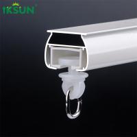 China 6.7m White Metal Curtain Track , Curtain Ceiling Rail Track For Shading Backdrop for sale
