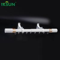 China Single Wall Mount Aluminium Curtain Rod Retractable Telescopic for sale