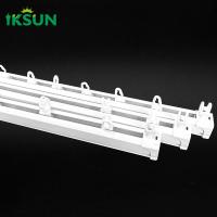 China 30m Ripple Fold Wave Curtain Track Aluminium S Fold Curtain Track Rail for sale