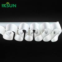 China 30m Ripple Fold Wave Curtain Track Aluminium S Fold Curtain Track Rail for sale