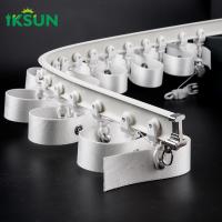 China 1.2mm Thickness Aluminium Curtain Track Electric Curtain Rail S Wave Fold Curtain Tape for sale