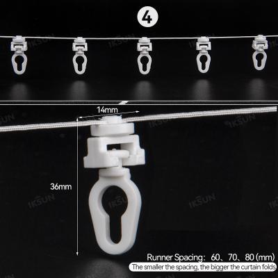 China 60/70/80mm Ripple Rold Curtain Track Runner for sale