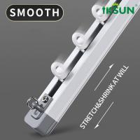 China 1.1-4.5m Extendable Curtain Track Adjustable Track Rail Rod Ivory Color for sale