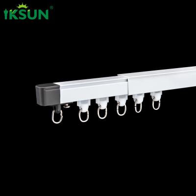 China Aluminium 6063 Extendable Curtain Track 1.1-4.5 Meter Adjustable Length for sale