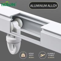 China Aluminium 6063 Extendable Curtain Track 1.1-4.5 Meter Adjustable Length for sale