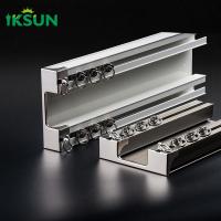 China T5 Temper Aluminium Double Curtain Track With Screws Mount for sale