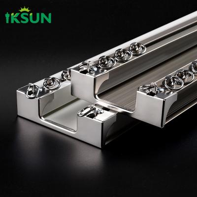 China 6063 Aluminium Curtain Ceiling Rail Track 100.4*26.1 Square Shape for sale