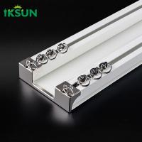 China 100mm Double Aluminium Curtain Track 30-50kg Load Capacity for sale