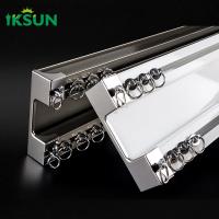 China White Aluminium Curtain Track For Two Layer Curtain 5.8-6.7m for sale