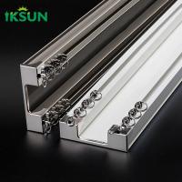 China Aluminium Curtain Double Rail Track 1.1mm Thickness for sale