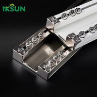 China 6063 Aluminium Double Track Curtain System For Layered Curtains for sale