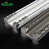 China Heavy Duty Aluminium Double Curtain Track System Square Shape for sale