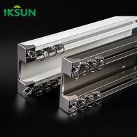 China Heavy Duty Aluminium Double Curtain Track System T5 Temper for sale