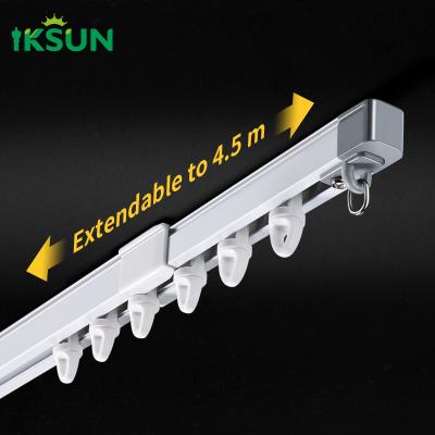 China Adjustable Telescopic Curtain Track with Accessories-Smooth and Silent for sale