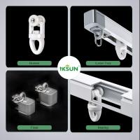 China 0.7-4.5m Aluminium Alloy Ajustbale Curtain Rod Curtain Rail Extendable Curtain Track for sale