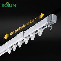 China 0.7-4.5m Aluminium Alloy Ajustbale Curtain Rod Curtain Rail Extendable Curtain Track for sale