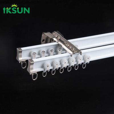 China Oxidative Coloring Bendable Aluminum Curtain Rail Track For Windows for sale