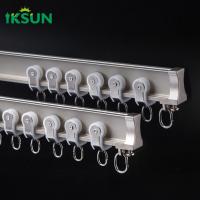 China Bendable Aluminum Curved Curtain Rail Track For Window Wall Mounted for sale
