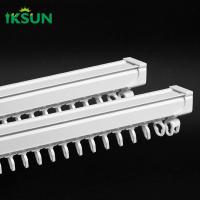 China Aluminum S Fold Curtain Track Heavy Duty Ripple Wave Curtains Rails for sale