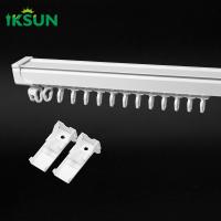 China Aluminum Ripple S Fold Curtain Track 6.7m Length Wave Curtain Rail for sale