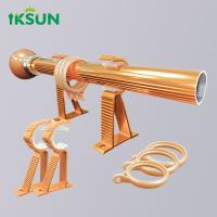 China Modern Fitting Room Decor Window Grommet Golden Curtains Rods Set 28mm Metal Aluminum Alloy Curtain Poles for sale