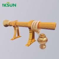 China Aluminum Alloy Curtain Rod, Thickening, Nordic Simple, Mute Perforated Bracket, Side Mounted, Single Rod for sale