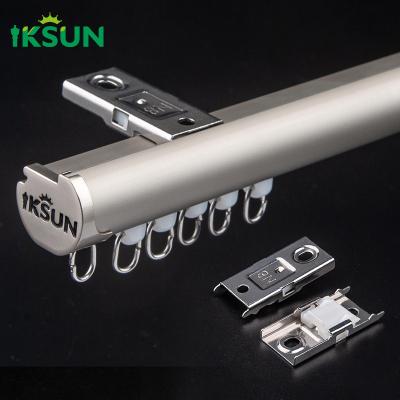China T5 Temper Ceiling Mount Curtain Track With Pulley System Aluminum Curtain Accessories for sale
