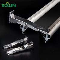 China Square 6063 Aluminum Curtain Track Profile Sheave Slide Way Curtain Straight Rail for sale
