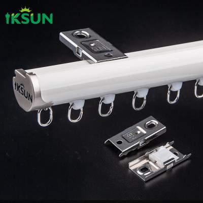 China Square 6063 Aluminum Curtain Track Profile Sheave Slide Way Curtain Straight Rail for sale