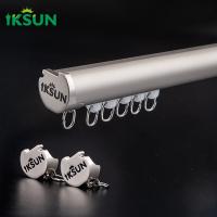 China Square 6063 Aluminum Curtain Track Profile Sheave Slide Way Curtain Straight Rail for sale