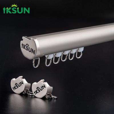 China Household Office Double Aluminium Curtain Track Ceiling Mounted With Bracket And Runners for sale