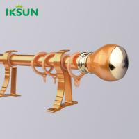 China Thickened Aluminum Alloy Roman Curtain Rod Nordic Simple Mute Perforated Bracket Side Mounted Single Rod for sale