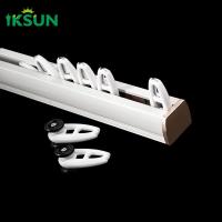 China Aluminum Double Ceiling Curtain Track Rail Colorful Heavy Duty for sale