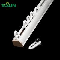 China Aluminum Double Ceiling Curtain Track Rail Colorful Heavy Duty for sale