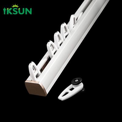 China Aluminum Double Ceiling Curtain Track Rail Colorful Heavy Duty for sale