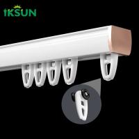 China Aluminum Alloy Sliding Flexible Curtain Tracks Single Double Curtain Rails For Windows Curtain Drapes for sale