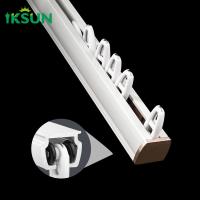China Aluminum Alloy Sliding Flexible Curtain Tracks Single Double Curtain Rails For Windows Curtain Drapes for sale