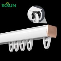 China Modern Light Aluminum Curtain Rails Roman Curtain Rod Suspended Silent for sale