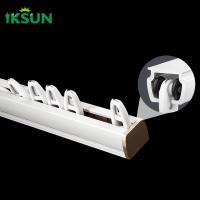 China Modern Light Aluminum Curtain Rails Roman Curtain Rod Suspended Silent for sale