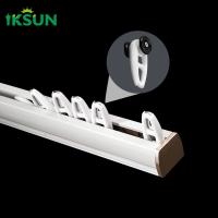 China Durable Aluminium Curtain Track Home Decor Sliding Curtain Track Accessories for sale