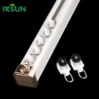 China Square 6063 Aluminium Curtain Rail With Accessories for sale