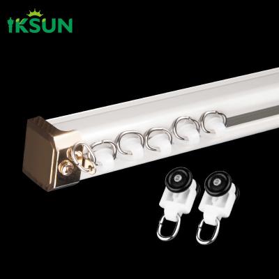 China Balcony Aluminium Curtain Track OEM Profile Car Curtain Rail Square for sale