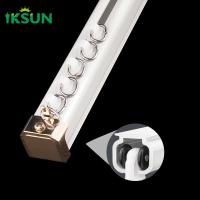China Side Ceiling Curtain Slide Rail Single And Double Pole Thickened Aluminum Alloy Track For Living Room for sale