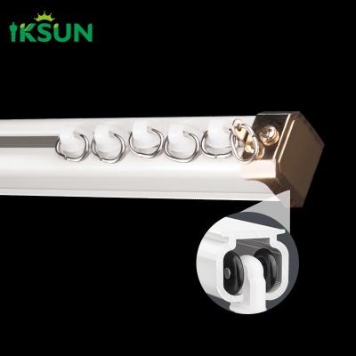 China 6063 Aluminium Curtain Rails Window Curtain Track Accessories for sale