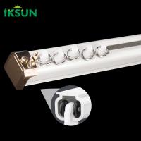 China Hotel Hospital Aluminium Curtain Track Metal Ceiling Mount Double Curtain Rail for sale